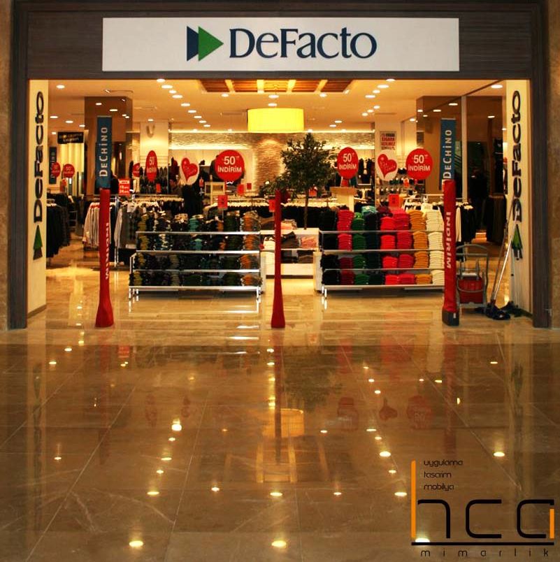 DEFACTO Mağaza Dekorasyonu - HCA Mimarlık